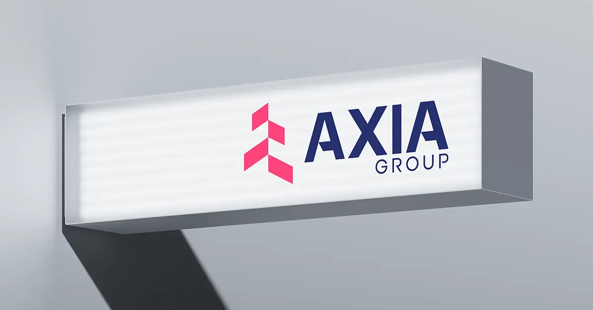 Design af unikt logo til Axia Group - Mølskov Studio